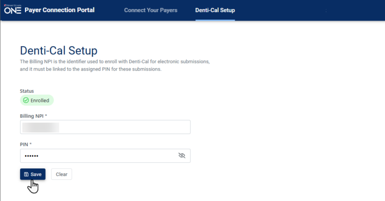 Denti-Cal Setup for Eligibilities