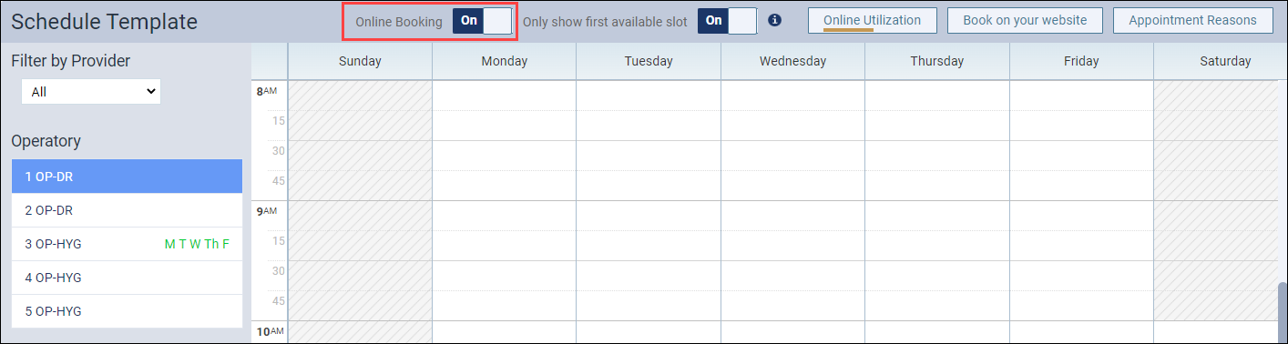 Enabling Or Disabling Online Booking Article