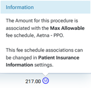 Posting Max Allowable Fees